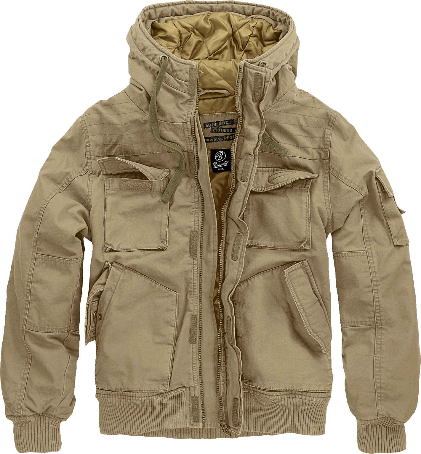 BRANDIT BRONX JACKET S-XXL Kapuze Jacke Bomberjacke Blouson Army ...