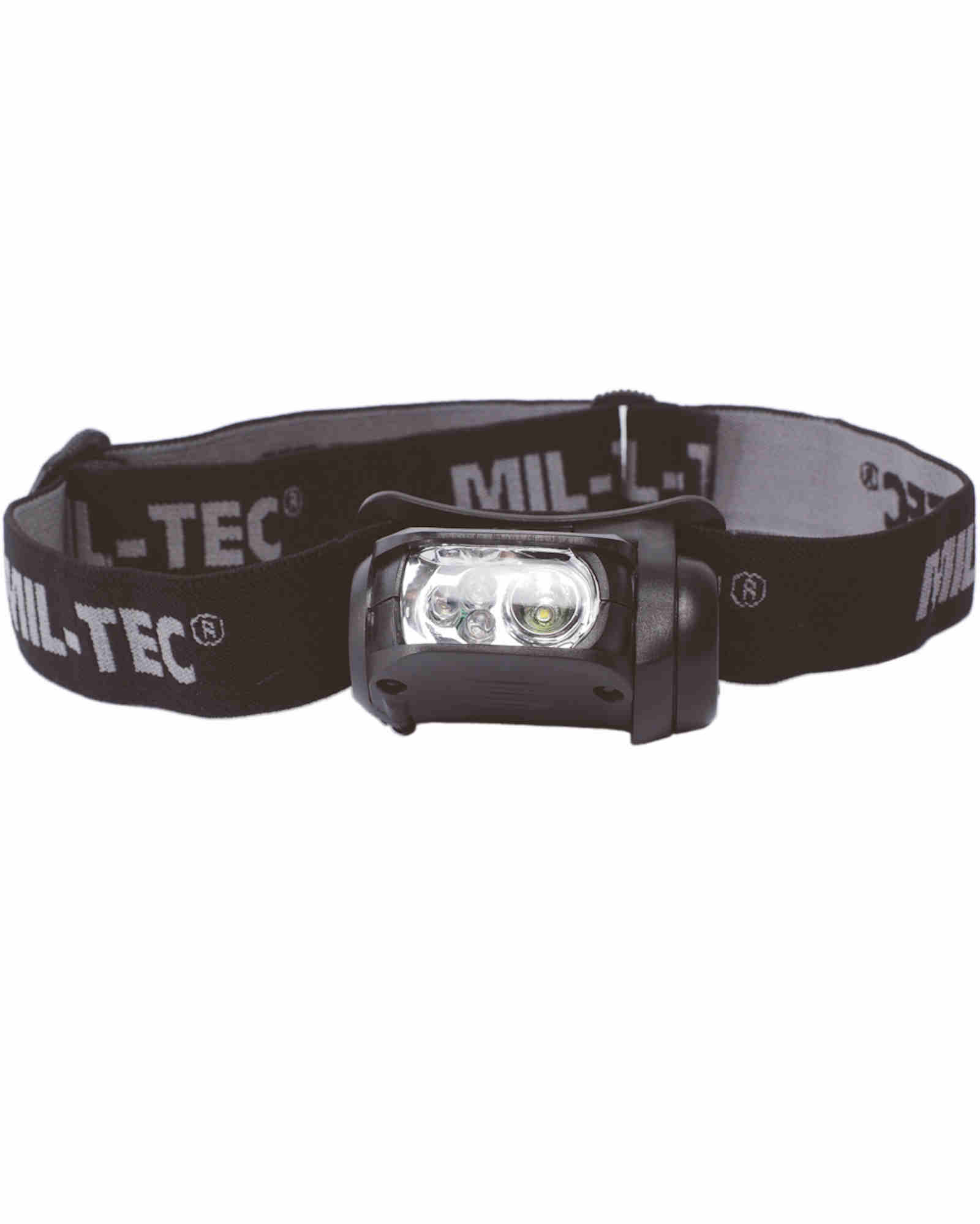 Mil-Tec KOPFLAMPE LED 4-FARBIG SCHWARZ Leuchte Lampe | Stirnlampen ...