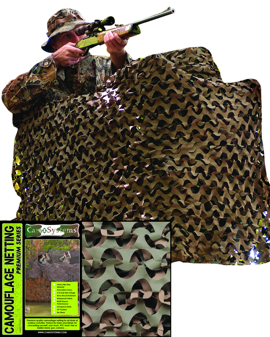 Mil-Tec NETZ BASIC LIGHT 2,4X3,0 WOODLAND Tarnnetz Netz für Tarnung ...